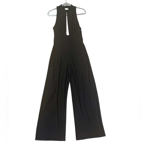 Love. | Pants & Jumpsuits | Love Elegant Black Keyhole Jumpsuit | Poshmark